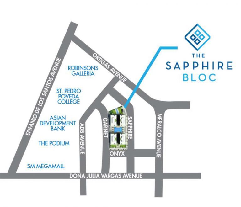 sapphire-map - Robinsons Land Residences